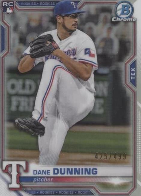 2021 Bowman Chrome - Dane Dunning #75 Refractor /499 (RC) for sale ...
