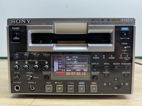 Sony HVR-1500 DIGITAL HD Video Recorder HDV MINI DV DVCAM 1080i ...