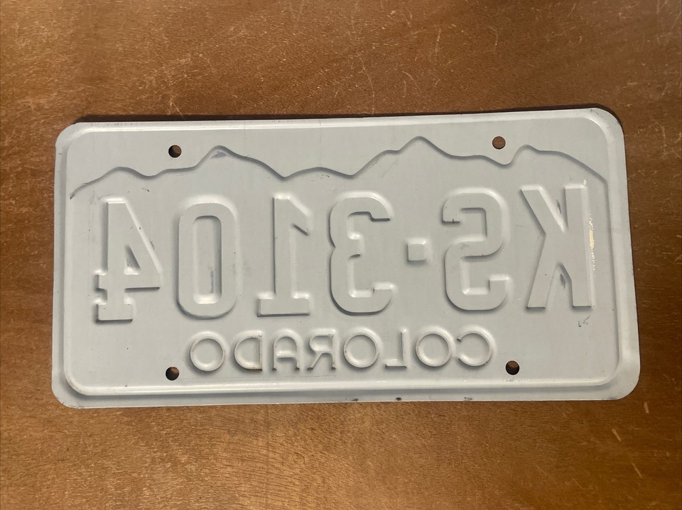 1977 Colorado License Plate # KS- 3104 | eBay