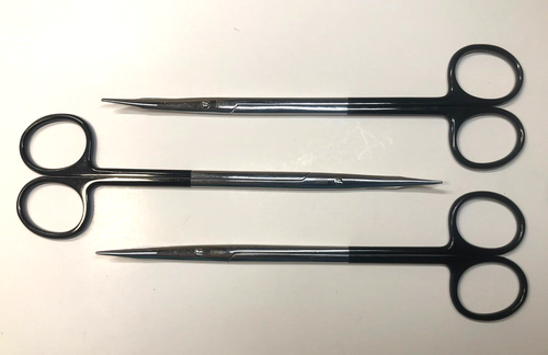 Lot of 3 V. Mueller CH2036-S Jamison Super Cut Scissors Curved 7" | eBay