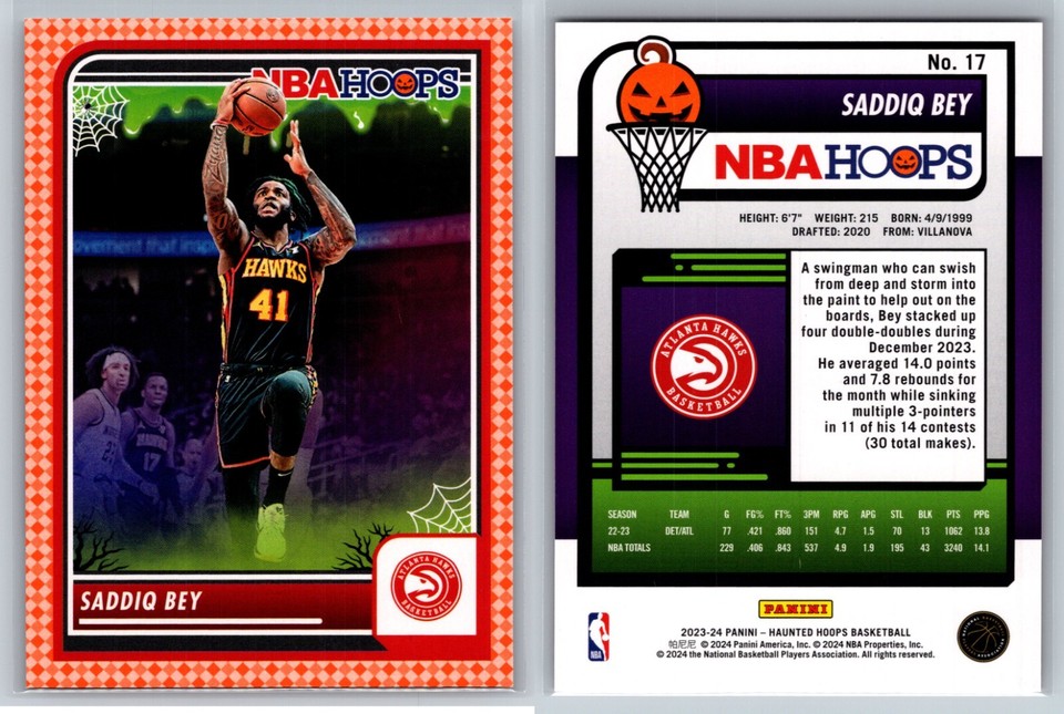 2023-24 Panini NBA Haunted Hoops ORANGE #1-150 You Pick Complete the ...