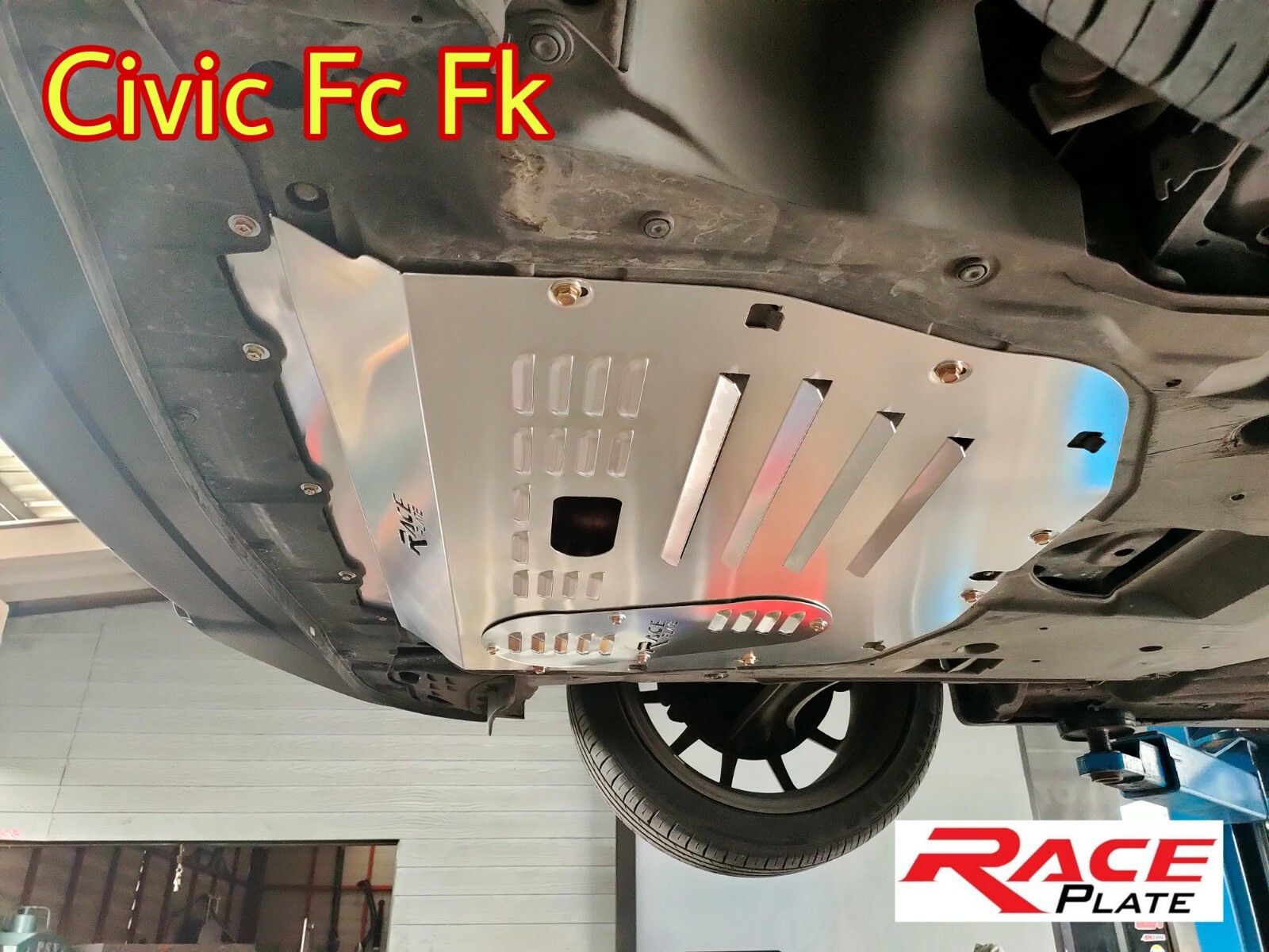 2016-2020 Honda Civic FC FK Aluminium Undertray Underpanel Skidplate By ...