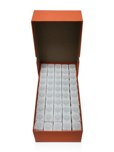 50 Square Quarter Coin Tubes w Heavy Duty Storage Box Long Term Holders ...