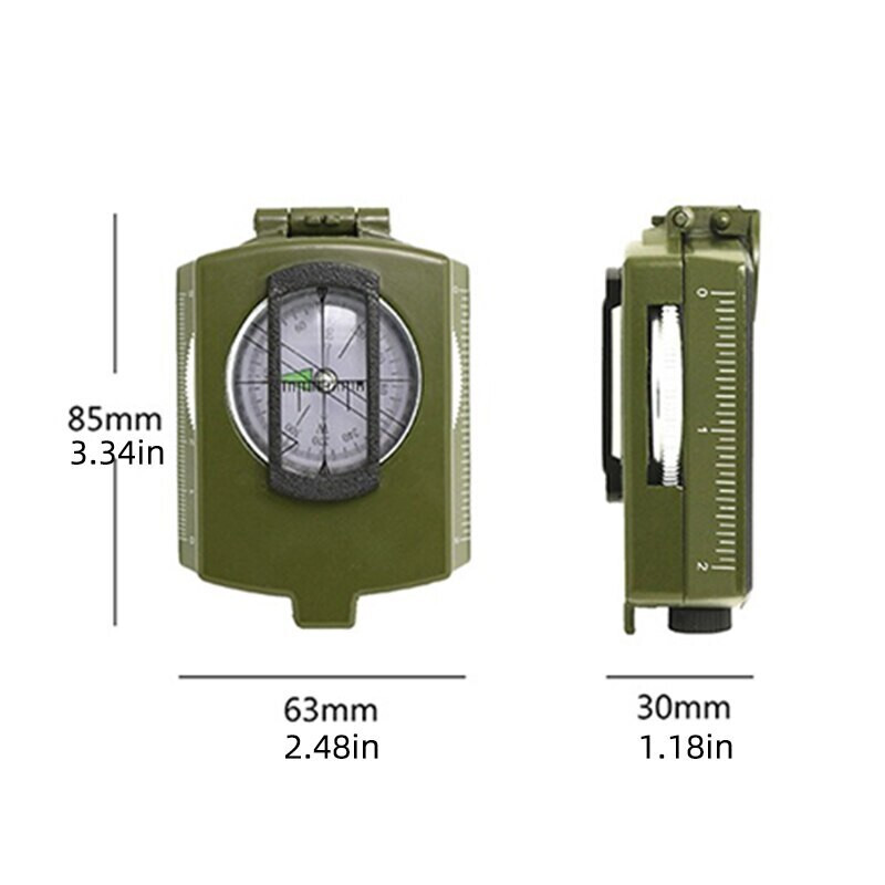 Precision Lensatic Compass - Full Metal Body - OD Green | eBay