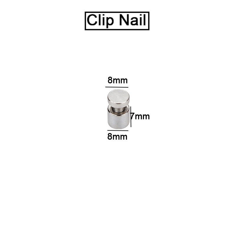 200PCS Solid Advertisement Nails Desktop Acrylic Photo Frame Glass ...