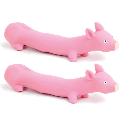 2x Fumfings Pink 12cm Stretchy Animal Pig Kids Sensory Squishy Fun Play ...