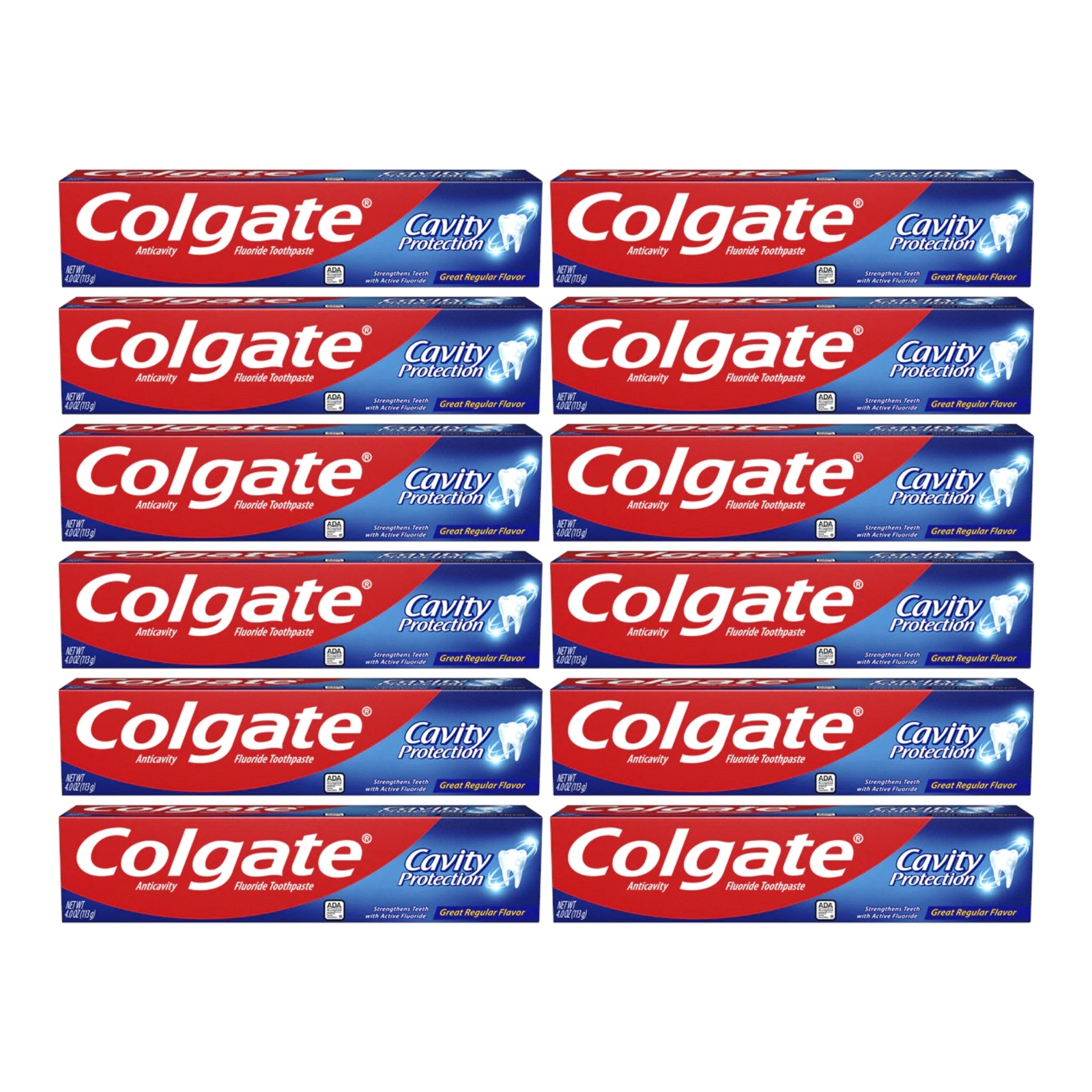 Colgate Cavity Protection Regular Flavor Toothpaste, 4.0oz (113g) (Pack ...