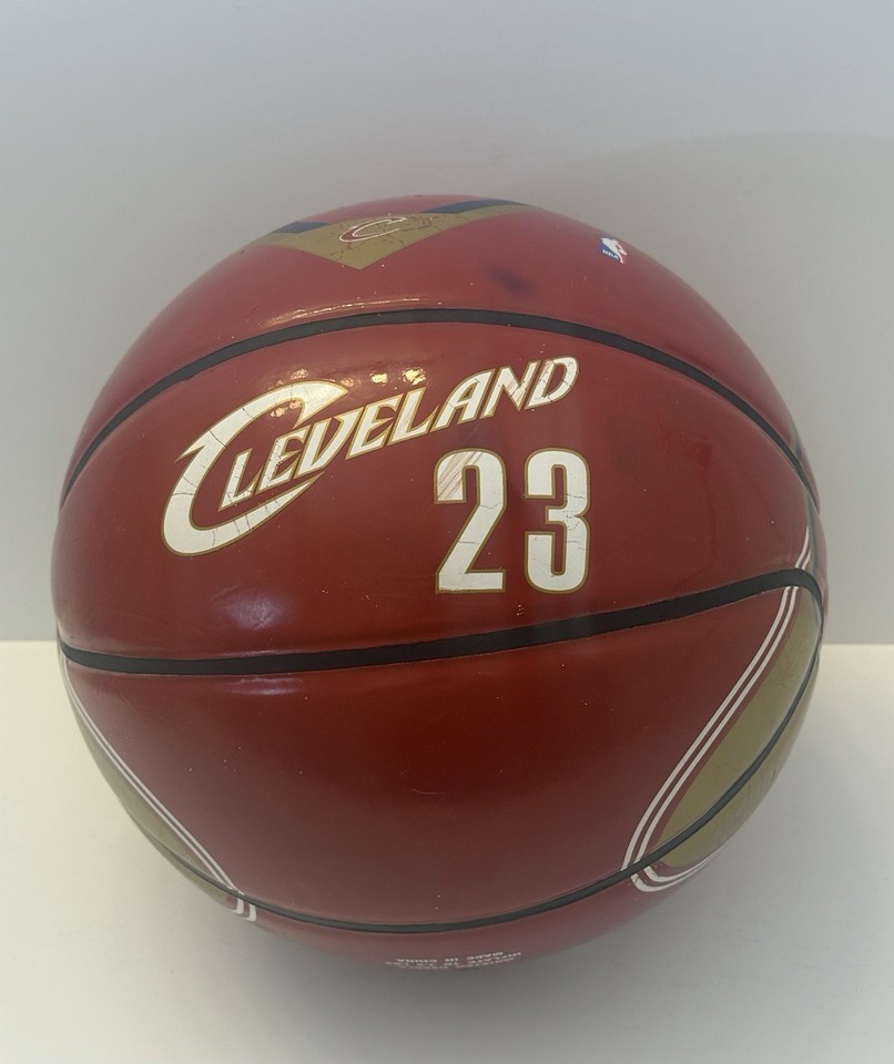 Lebron James Game Ball Series Spalding Basketball Jersey Full Size Rare ...