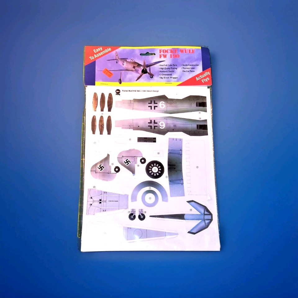 6 FPS High Flying WWII Fighter airplanes Paper Model Kits VTG Rare ...