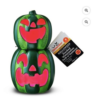Summerween WATERMELON STACK Jack-O-Lantern Blow Mold Pumpkin Light ...