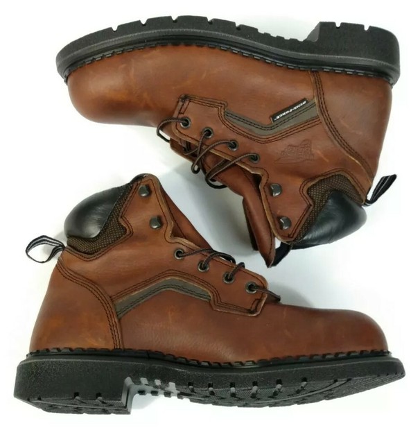 Red Wing Dynaforce 2238 Mens Brown Leather Steel Toe BOOTS Sz 8d USA ...