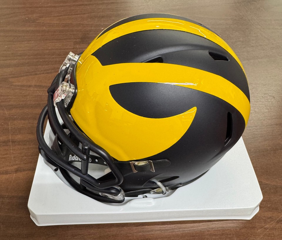 Mike Sainristil Signed Autographed Michigan Mini Helmet JSA | eBay