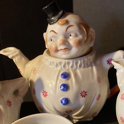 CHILD’S FIGURAL TEA SET - CLOWNS! | eBay
