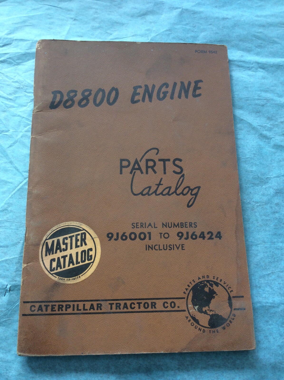 Caterpillar Cat D8800 Engine Parts Catalog Manual Book Guide S/N 9J6001 ...