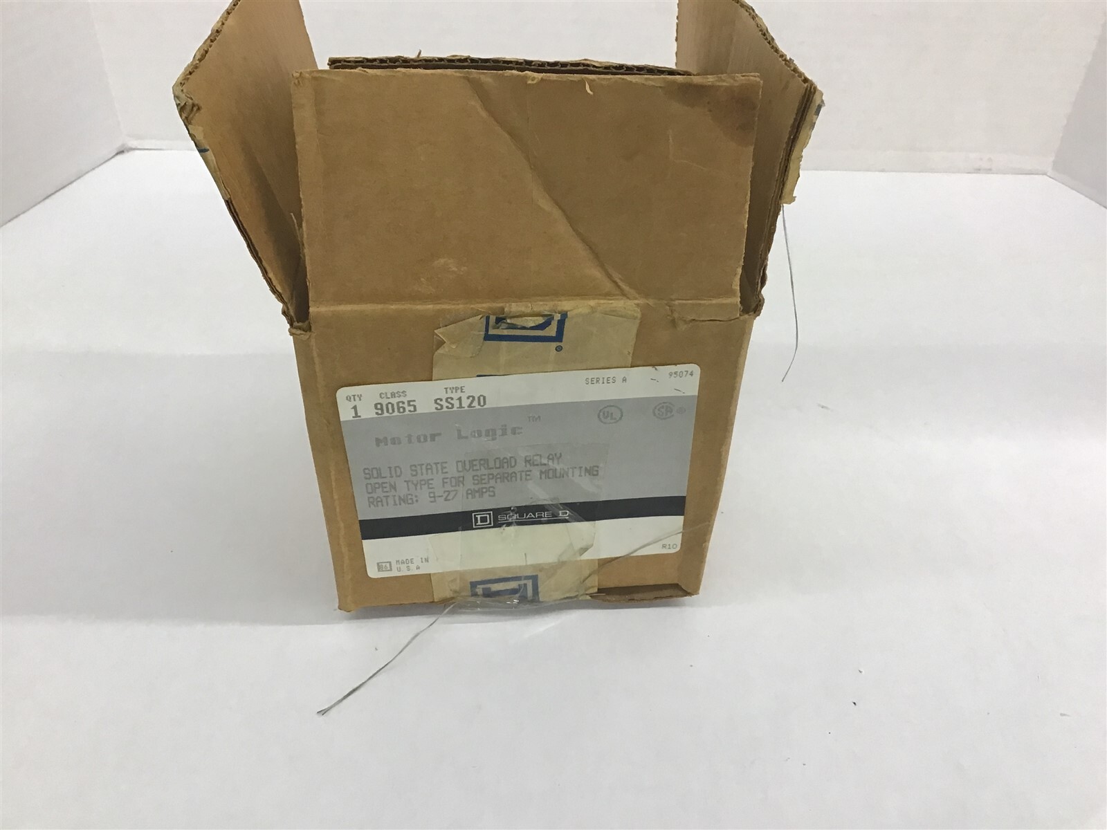 Square D 9065 SS120 Motor Logic Over Load Relay Series A | eBay