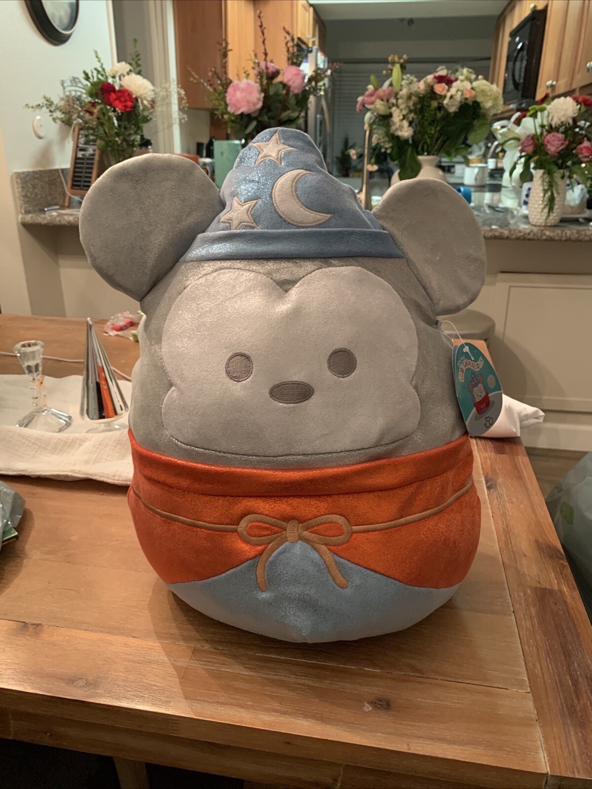 squishmallow Mickey Mouse Sorcerer Disney 100 Walmart Exclusive Silver ...