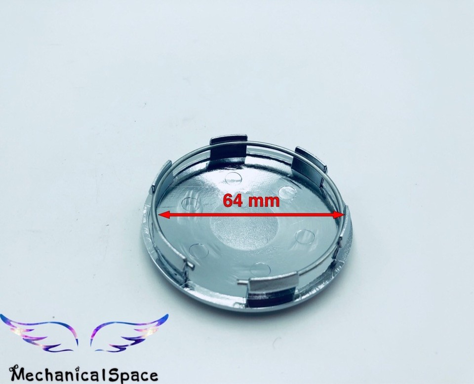 4pcs 68mm Chrome Wheel Hubs Center Hub Cap Universal Wheel Rim Hub ...