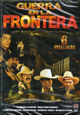 Guerra en la Frontera DVD - 6 Peliculas. 1980’s Cartel Movies ---C2 | eBay