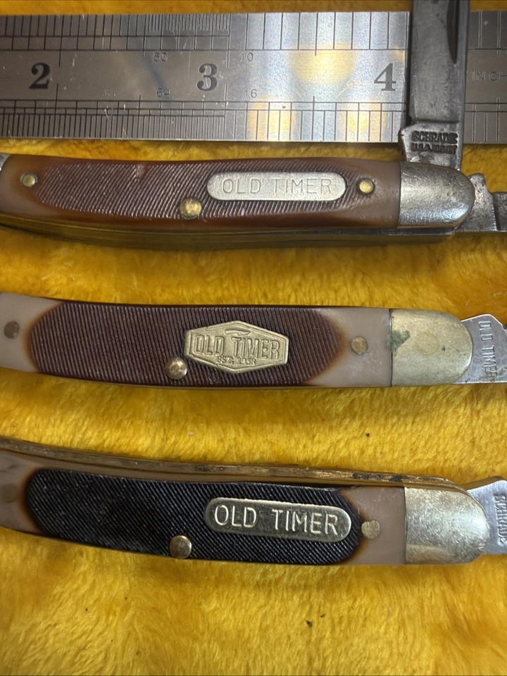3 Old Timer Folding Knives 2x 1040t , 1x 1080t | eBay