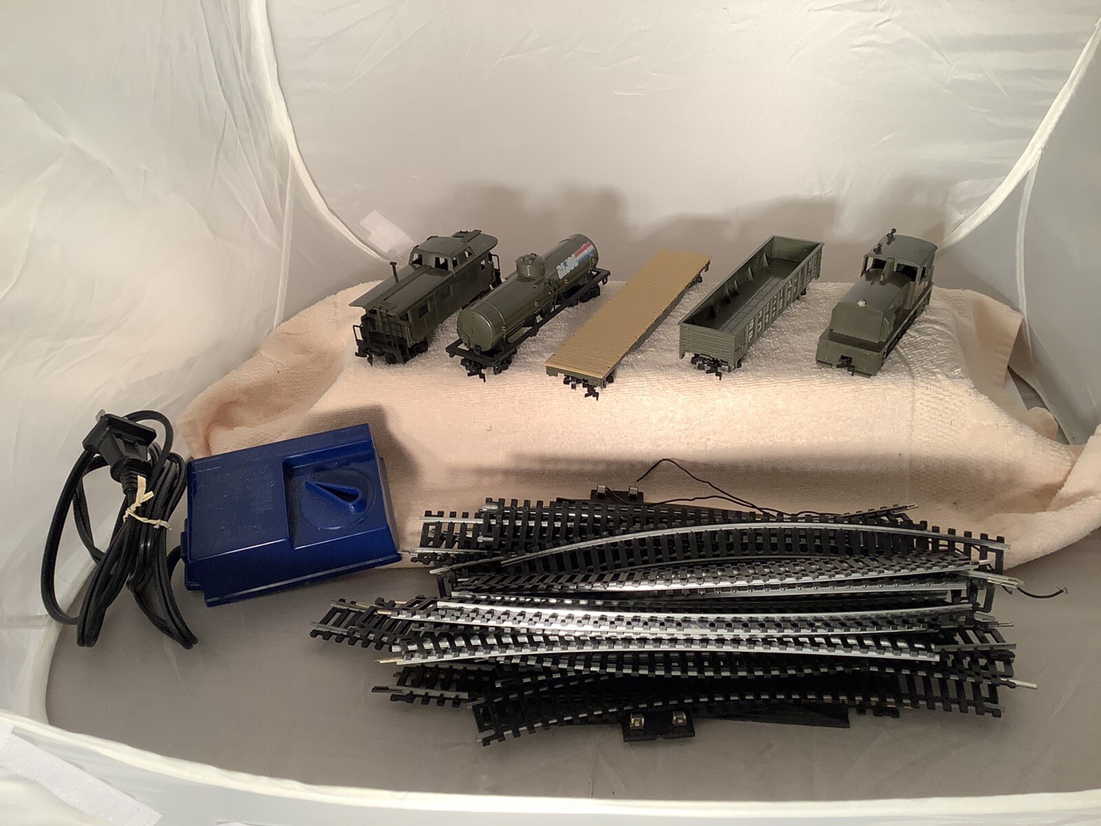 Tyco Gi Joe Train Ho Scale With Track Transformer 4 Rail Cars & Tested ...