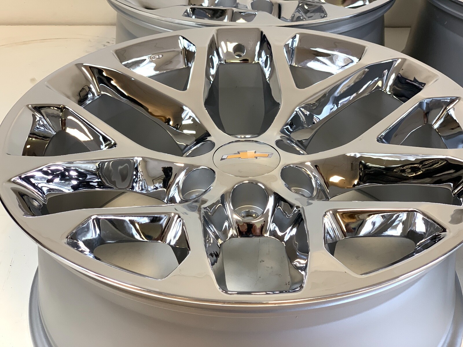 22" CHROME 5668 CHEVY SILVERADO LTZ GMC SIERRA WHEELS RIMS OEM FACTORY ...