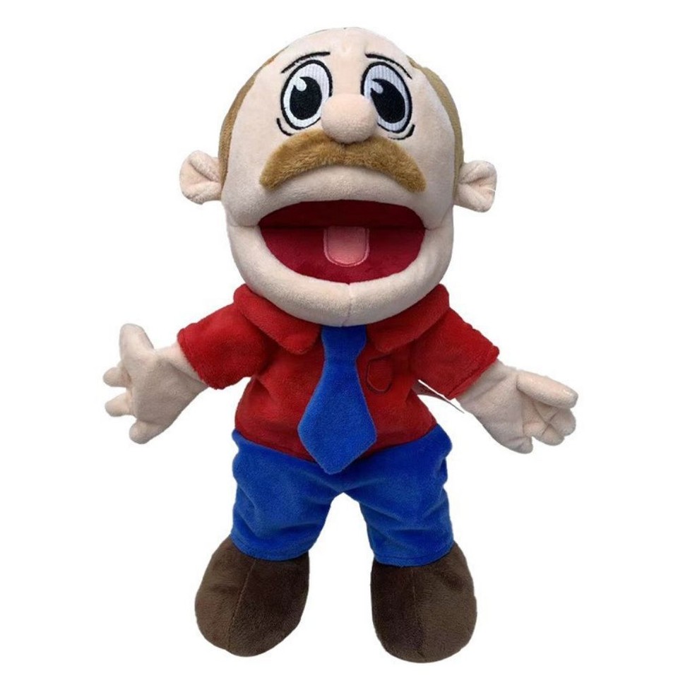 Jeffy’s Dad Hand Puppet Plush Super Mario Marvin 17" Stuffed Doll Kids ...