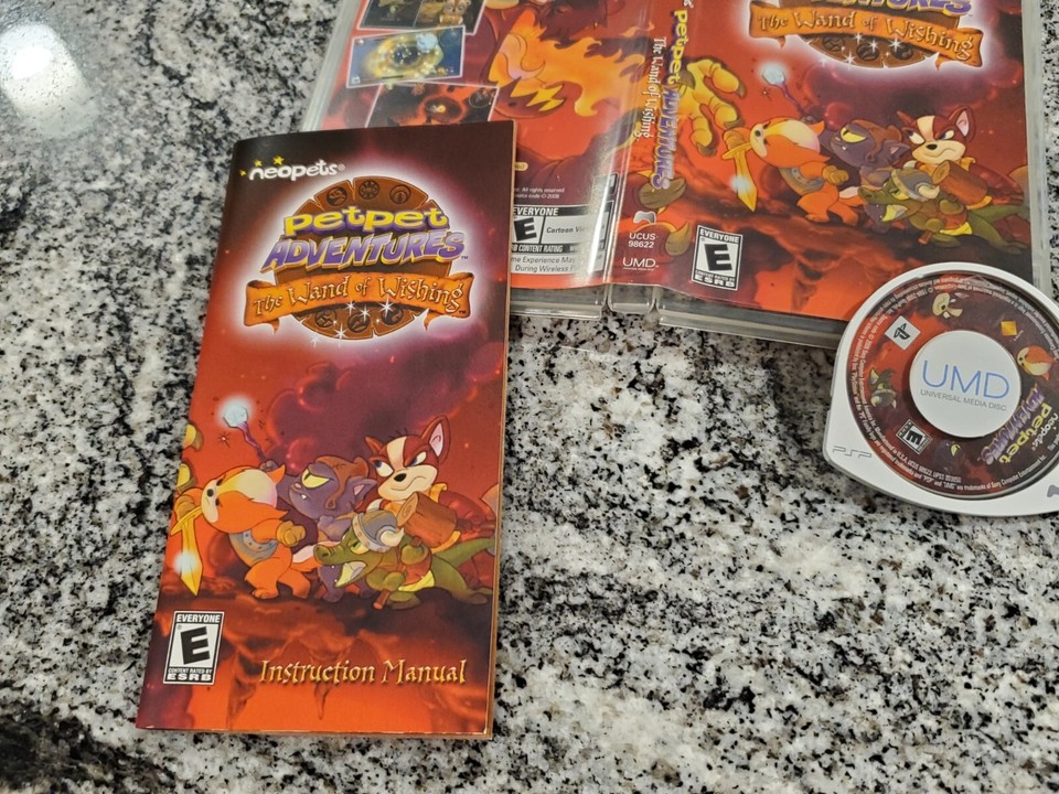 Neopets Petpet Adventures The Wand of Wishing Pet Sony PSP 2006 ...