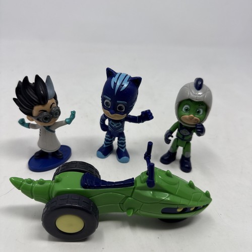 PJ MASKS Gecko Catboy Romeo Action Figures PVC Motorcycle Bike Vehicle ...