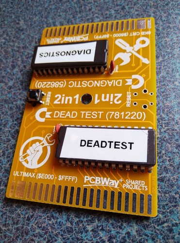 Commodore 64 C64 Cartridge 2-in-1 Dead Test / Diagnostic Cart ORANGE ...