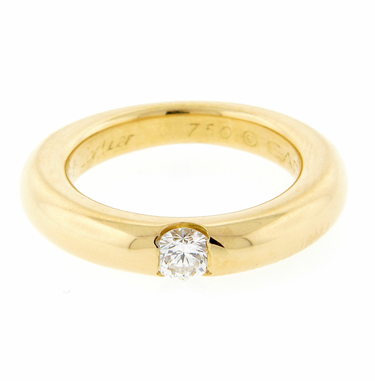 Cartier Ellipse Collection 18K Yellow Gold 0.25 CT D… - Gem