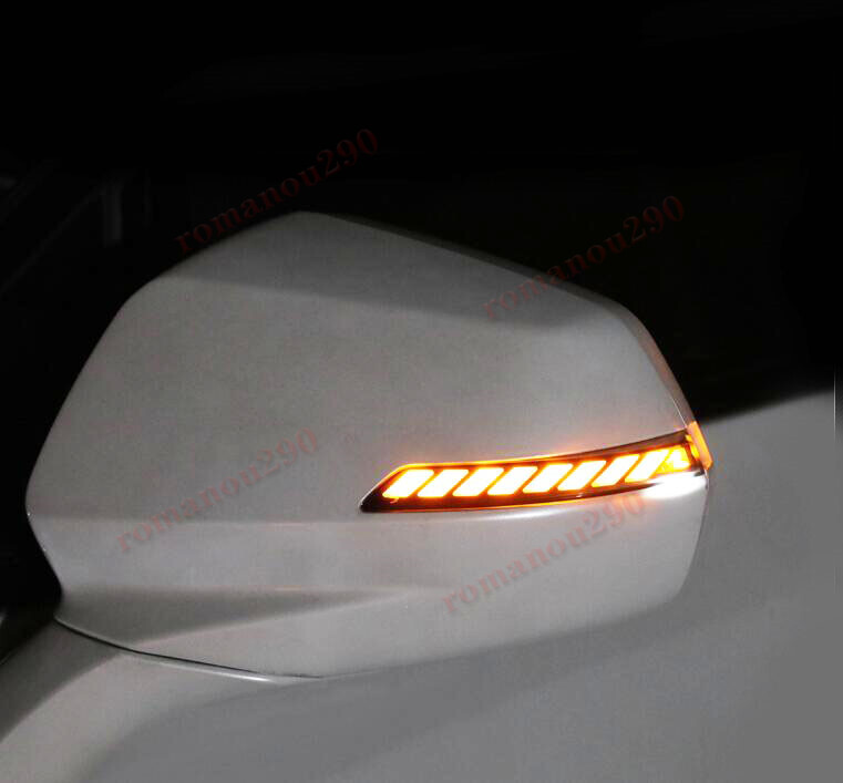 For Cadillac XT4 XT5 LED Smoke Lens Sequential Flash LED Side Mirror ...