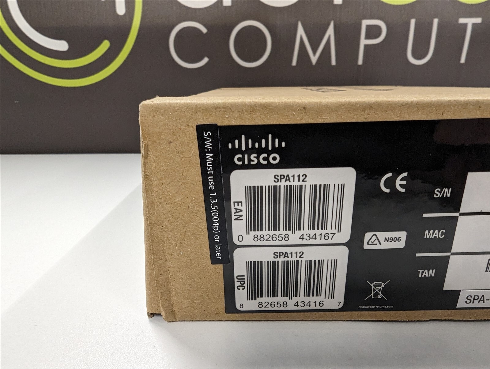 Cisco SPA112 Ethernet 74-9317-04 VoIP ATA 2-Port Phone Adapter SPA 112 ...