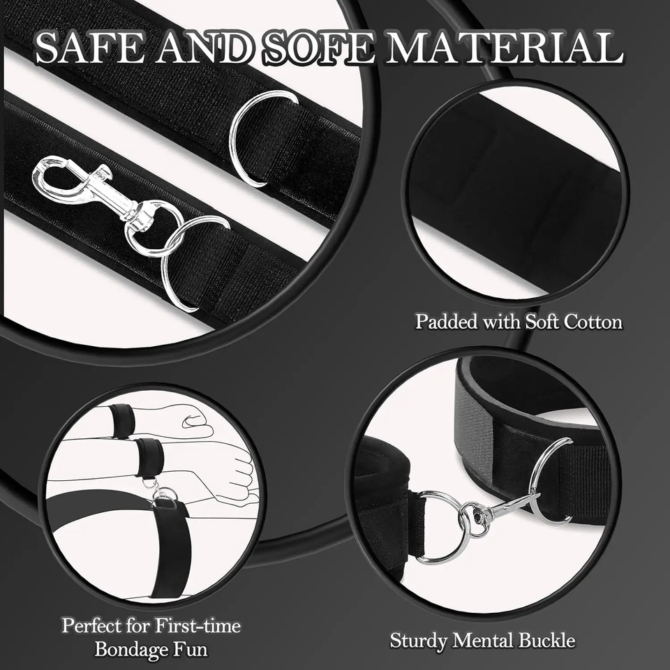 Restraint Handcuffs Ankle Cuff Wrist To Thigh Cuffs Leg Open Leg ...