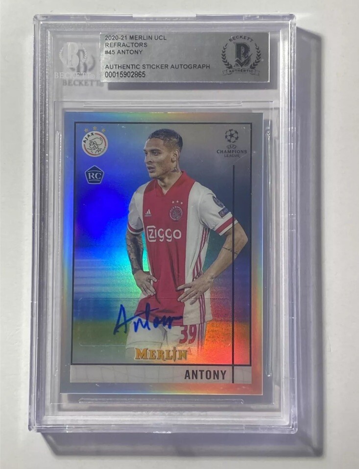 2020-21 Topps Merlin ANTONY #45 Autograph Rookie RC AUTO Manchester ...