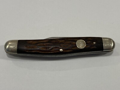 Vintage Unusual HEINR. BOKER & CO STOCKMAN POCKET KNIFE w/AWL | eBay