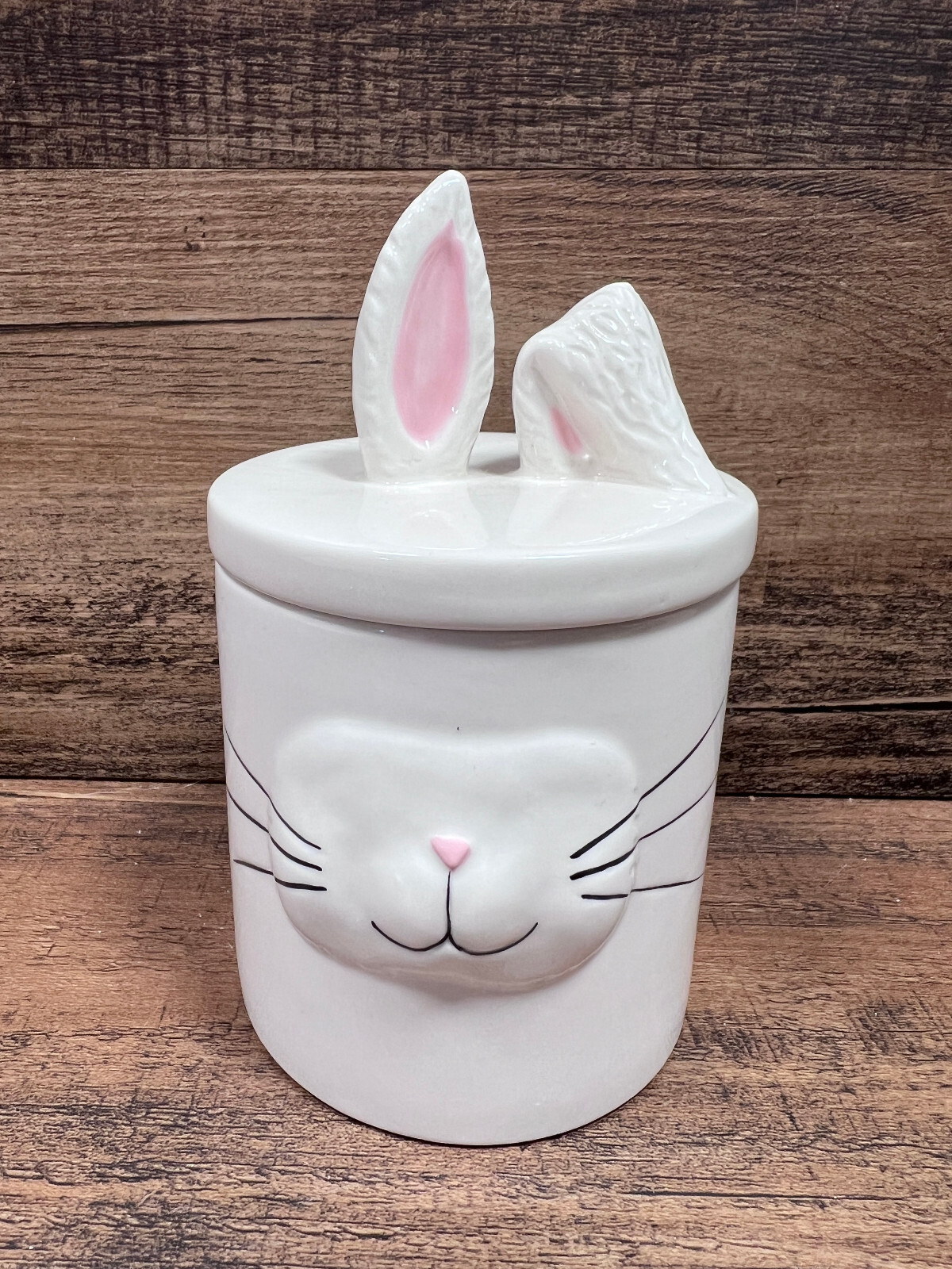 Magenta Whimsy Home Bunny Rabbit Container Crock | eBay