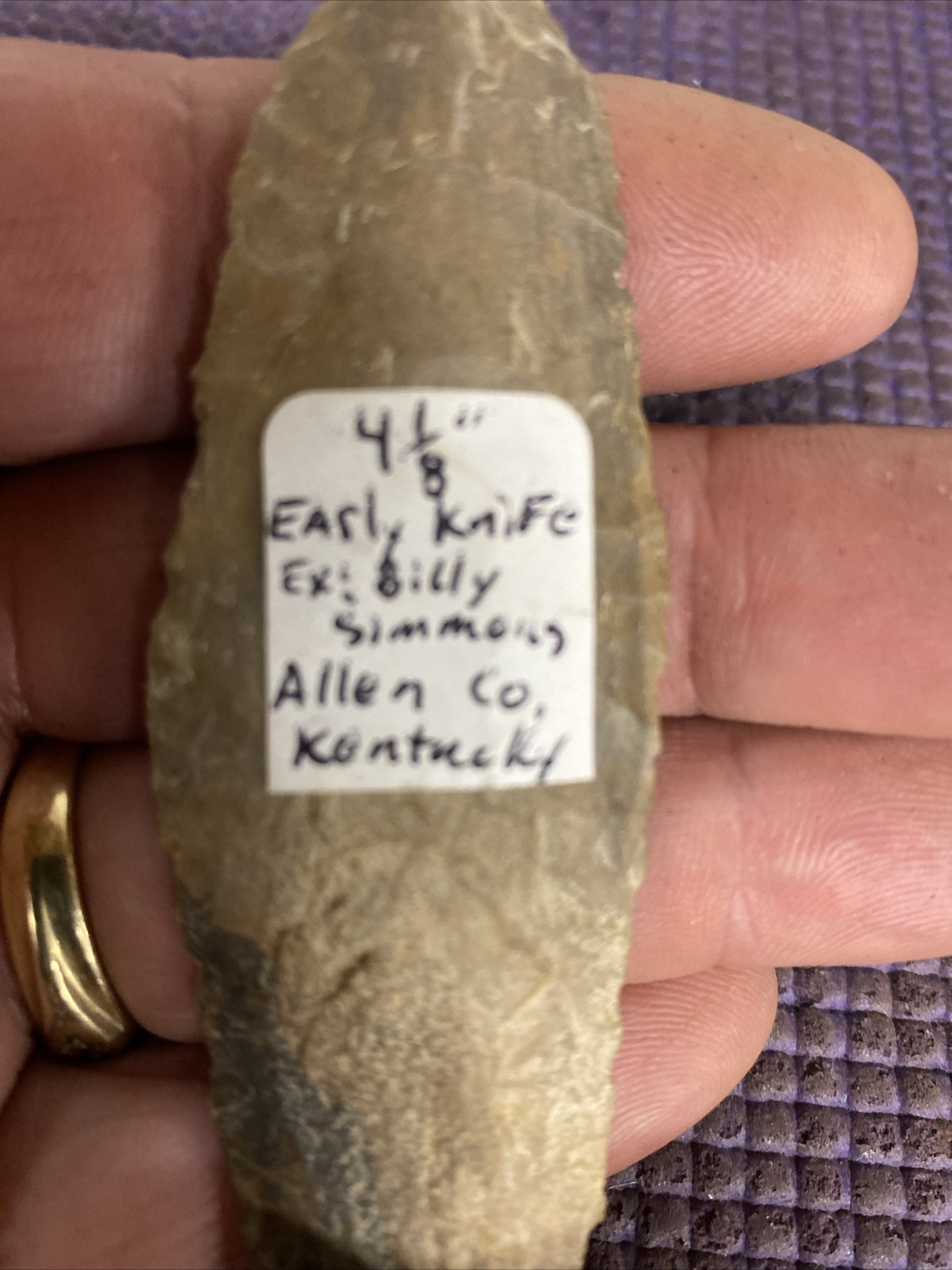 Early Harahey Knife Blade Arrowheads Artifacts Allen Co KY 4.12 Ex ...