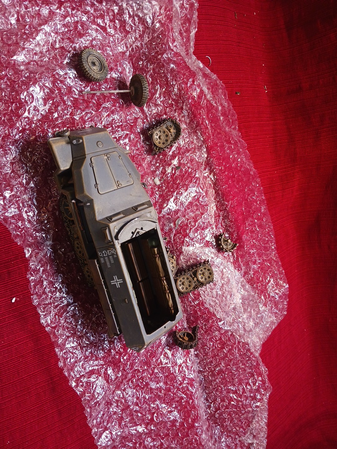 Lot V6 German Half Track Sd Kfz 251 1:30 Damaged King Country Dd202 Ww2 ...