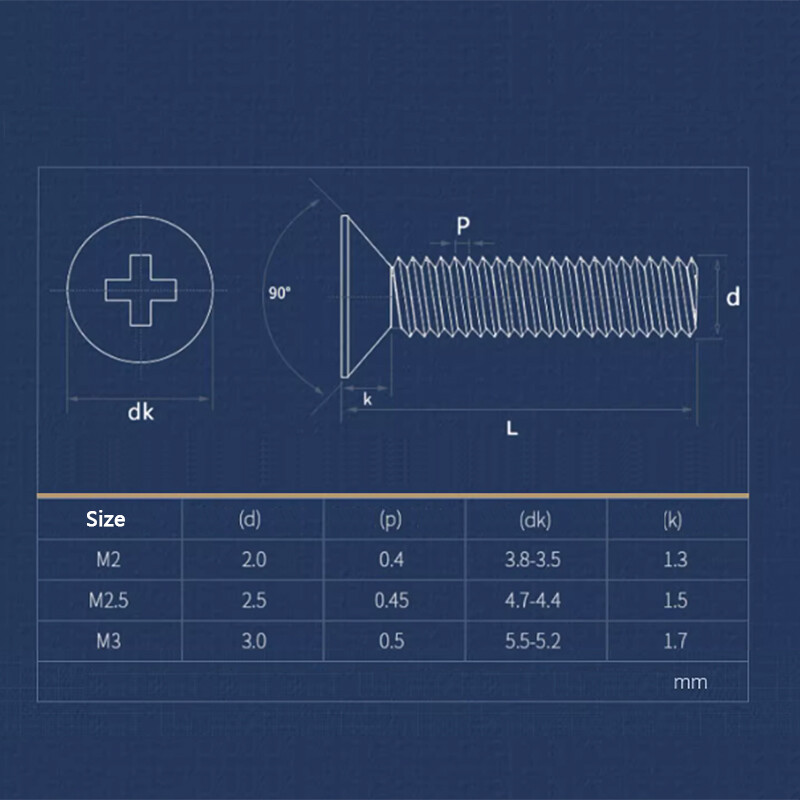 POZI COUNTERSUNK MACHINE SCREWS ZINC PLATED BLACK POSI BOLTS M1 M2 M3 ...