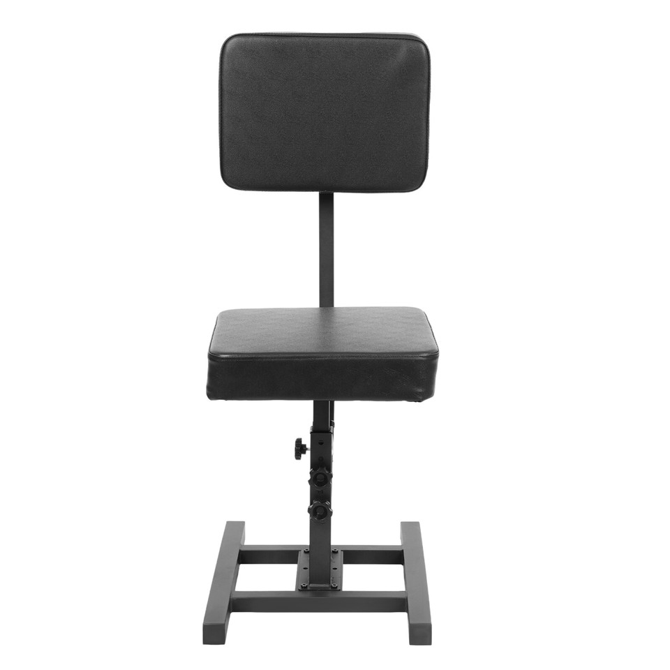 Black Adjustable Hair Chair with 180° Swivel, Ergonomic Design, Floor ...