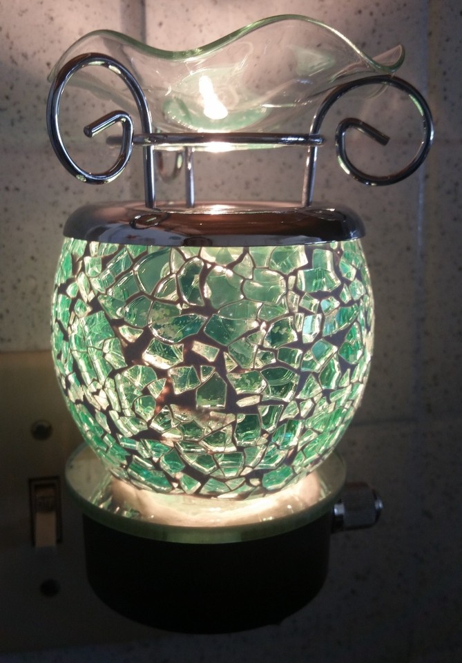 Aromatherapy Night Light, Electric Oil Warmer w/ Dimmer, Wall plug ...