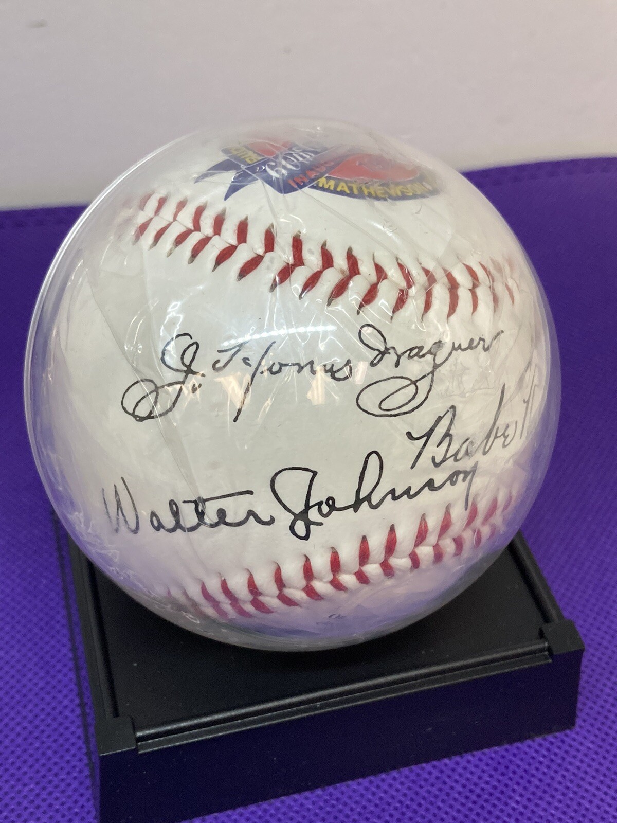 First Five Hall of Famers 22K Gold Plated Card with Replica Signed ...