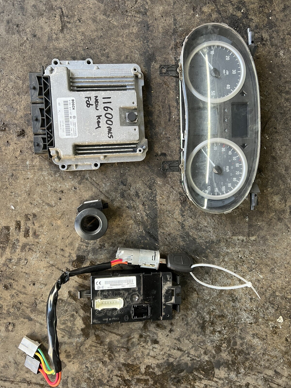 vauxhall vivaro 2.0 m9r complete ecu kit new key see photos part ...