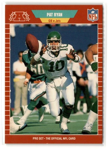 1989 Pro Set FOOTBALL #306 Pat Ryan New York Jets | eBay