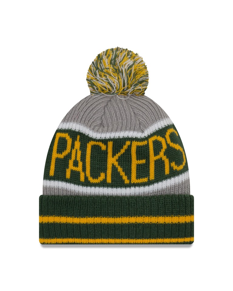 Green Bay Packers Banner Block Pom Knit Hat | eBay