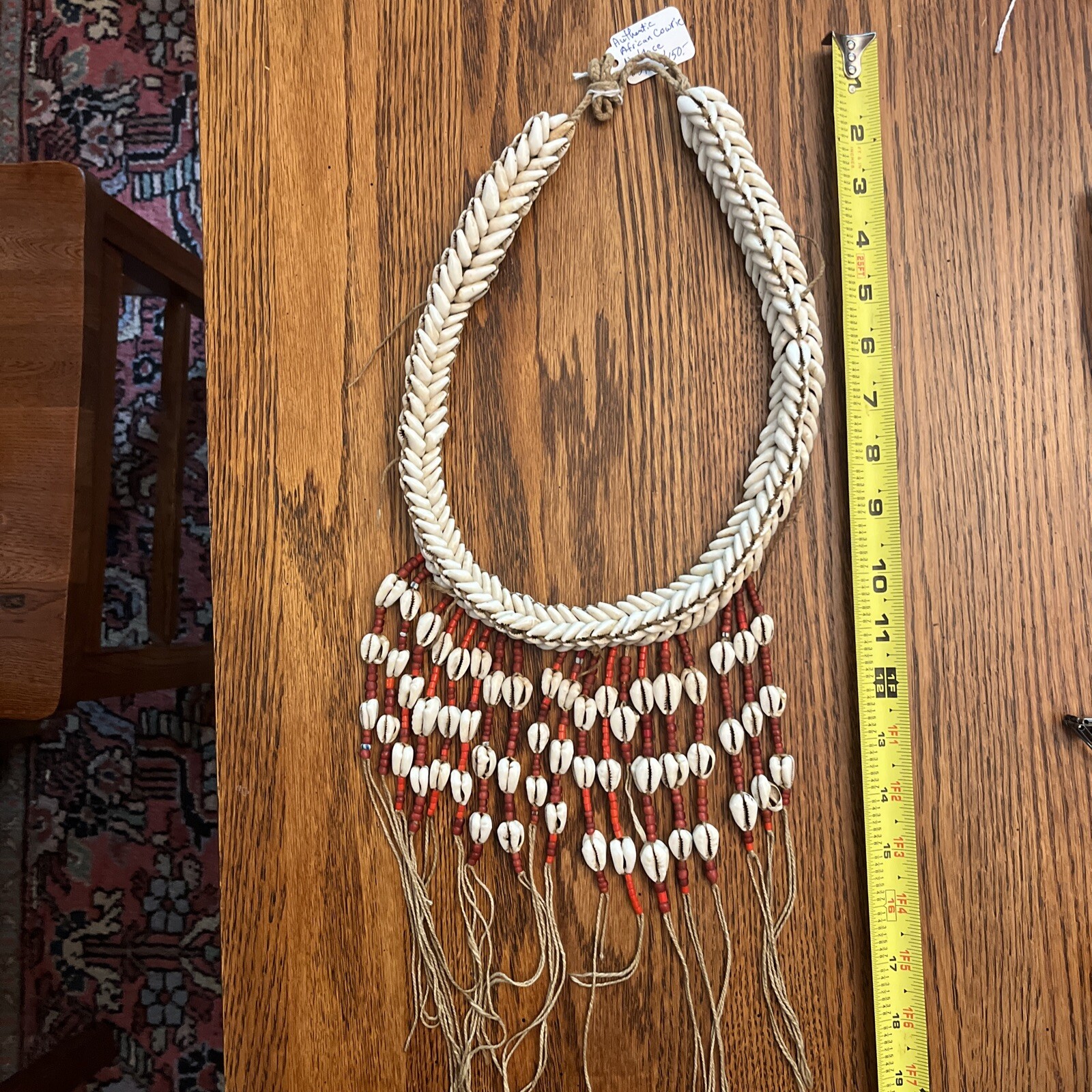 Authentic African Cowrie Beaded Necklace - Gem