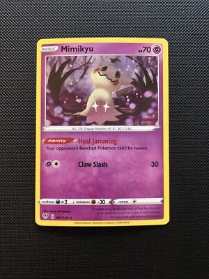 Mimikyu 081/189 COSMOS HOLO Variant Promo Pokemon NM Darkness Ablaze ...