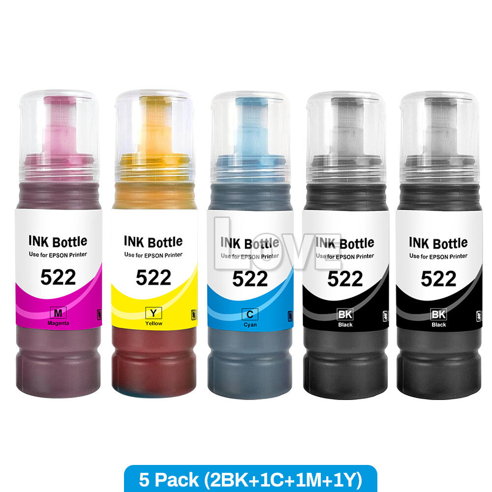 Generic Ink Bottles T522 for Epson EcoTank ET4700 Expression ET2710 ...