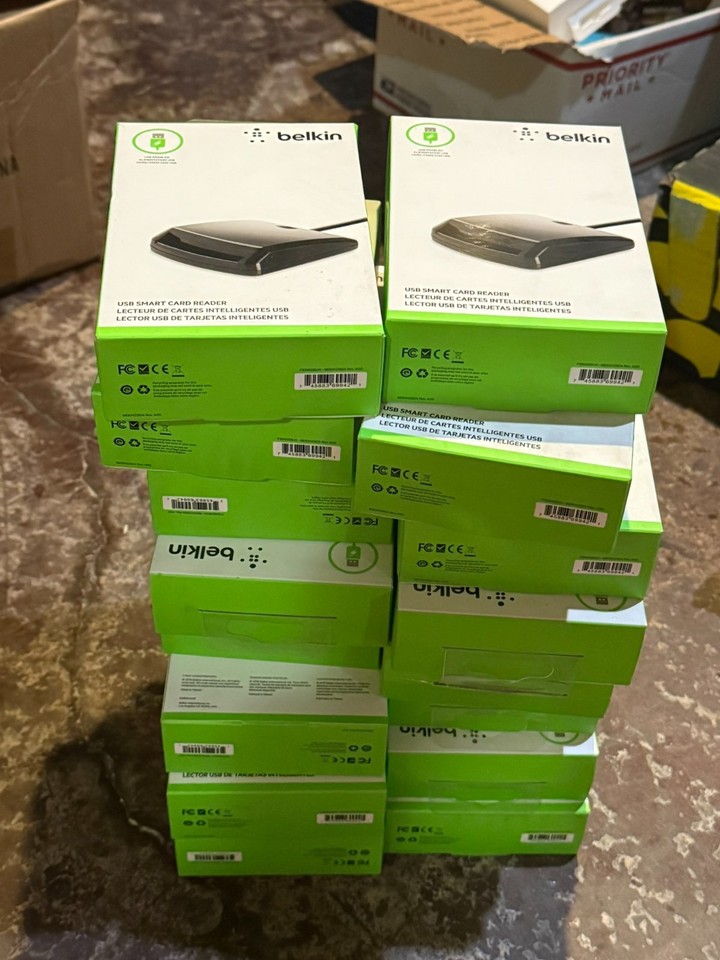 (Lot of 16) Belkin USB Smart Card Readers F1DN008UTT New Open Box | eBay