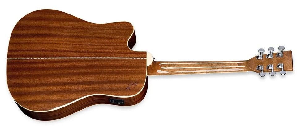 Zager ZAD50CE Solid African Mahogany Acoustic-Electric, Designed by ...